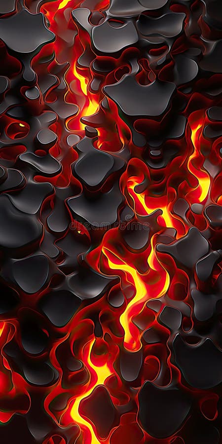 Abstract Black and Red Fiery Pattern. Modern Background Stock ...