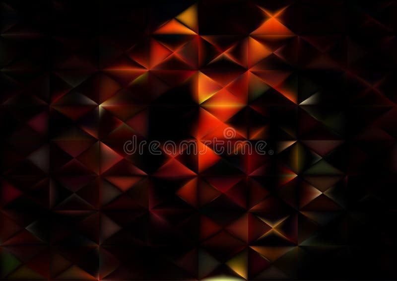 Abstract Black Red and Yellow Triangular Pattern Background Stock ...