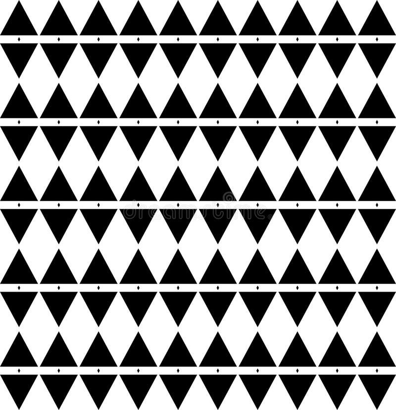 Abstract Black Repeated Geometric Triangles Small Diamond Design ...