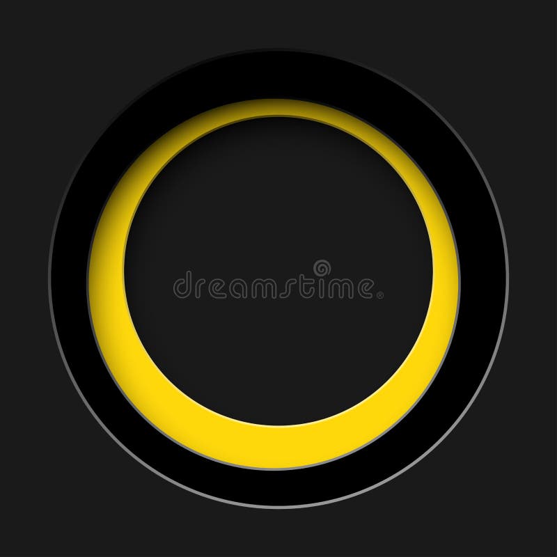 Abstract Black Round Frame Background Stock Vector - Illustration of ...