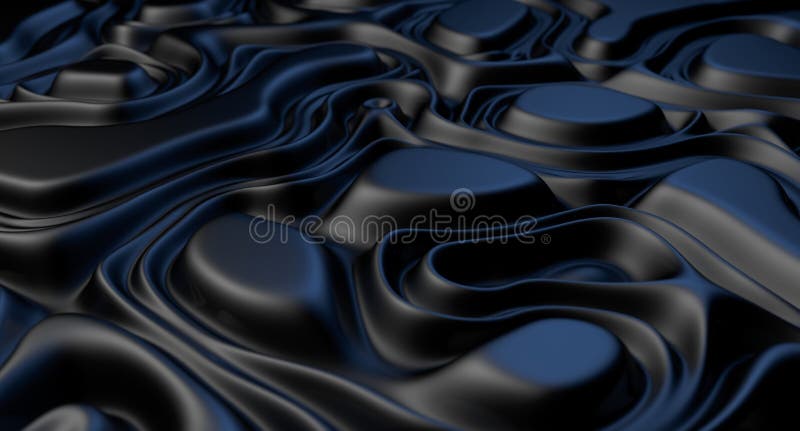 Abstract Black Rubber Fluid Stock Illustration - Illustration of ...