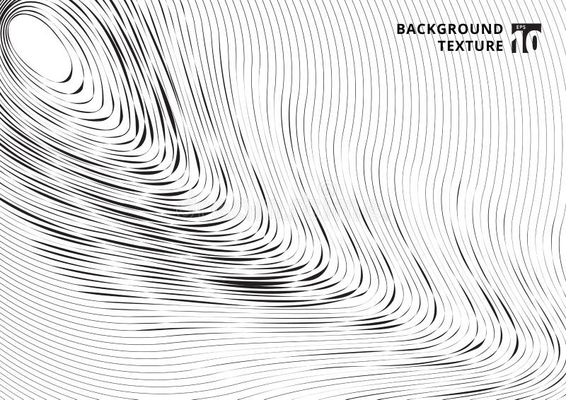 Abstract Black Scratch Curved Lines Pattern on White Background and ...
