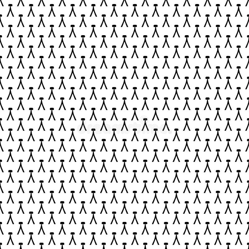 Abstract Black Seamless Curvy Element Repeated Pattern Design on White ...