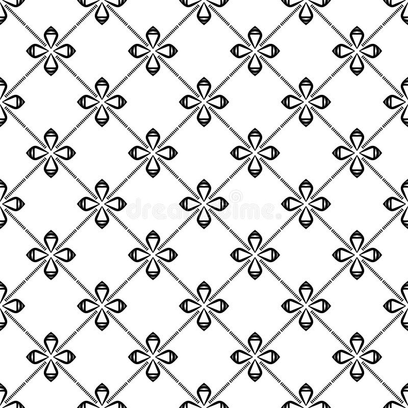 Abstract Black Seamless Repeated Design on White Background ... Abstract Black Seamless Repeated Design on White Background ...