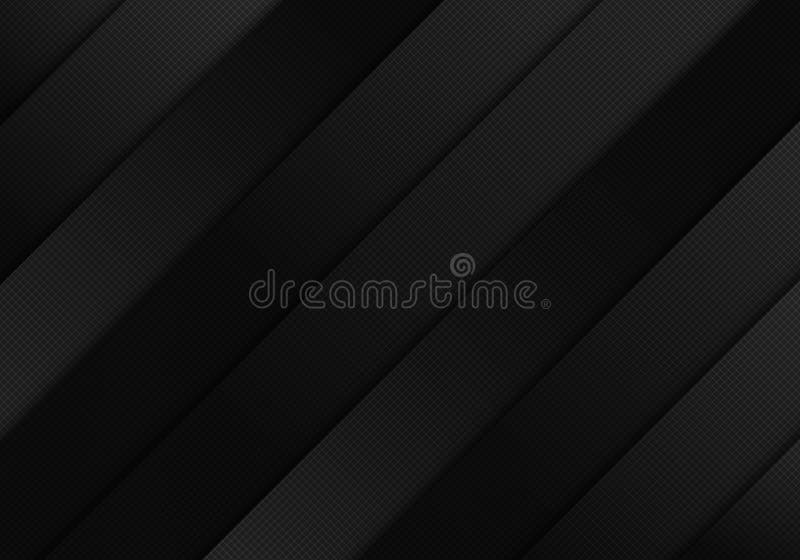 Abstract Black Shiny Diagonal Stripes on Dark Background Grid Texture ...