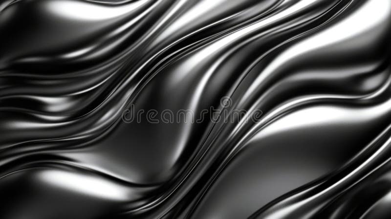 Abstract Black and Silver Draped Fabric Texture Stock Illustration ...