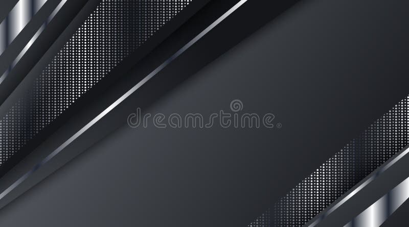 Abstract Black Silver Metallic Frame Tech Glowing Elegant Design ...