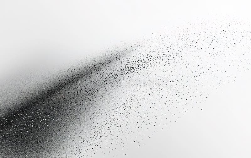 Abstract Black and Silver Spray Art Creating a Gradient Effect on a ...