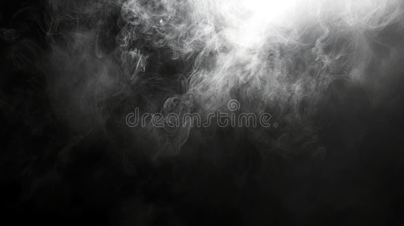 Abstract Black Smoke and Light Texture Background with Grey Mist and ...
