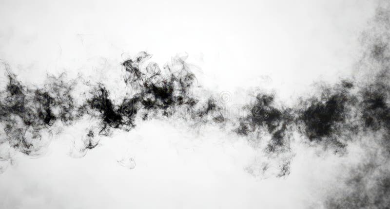 Abstract Black Smoke Pattern with Swirling Shapes Stock Image - Image ...