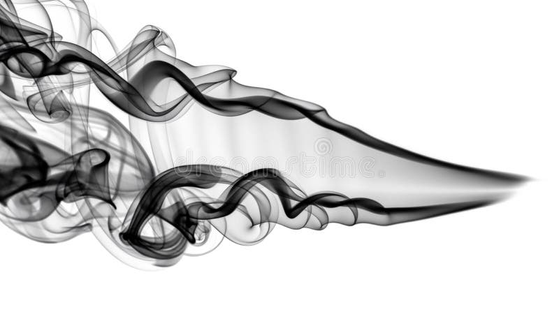 Abstract Black Smoke Pattern and Swirls Stock Image - Image of flowing ...