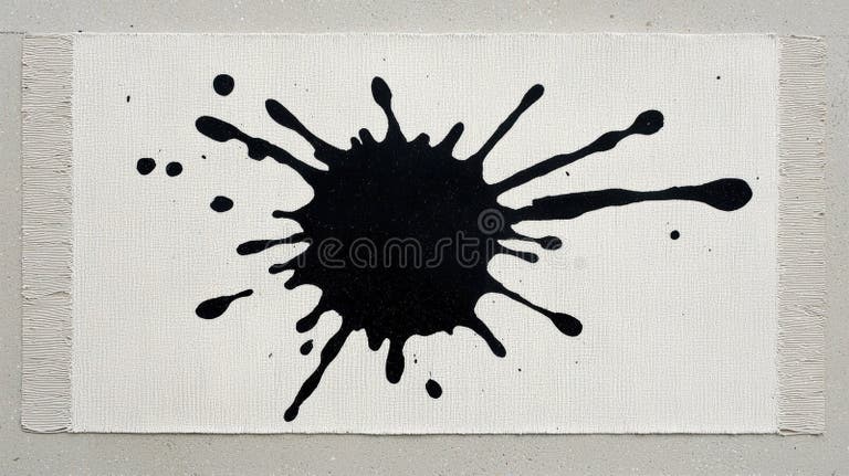Abstract Black Spatter Artwork Stock Image - Image of symmetrical ...