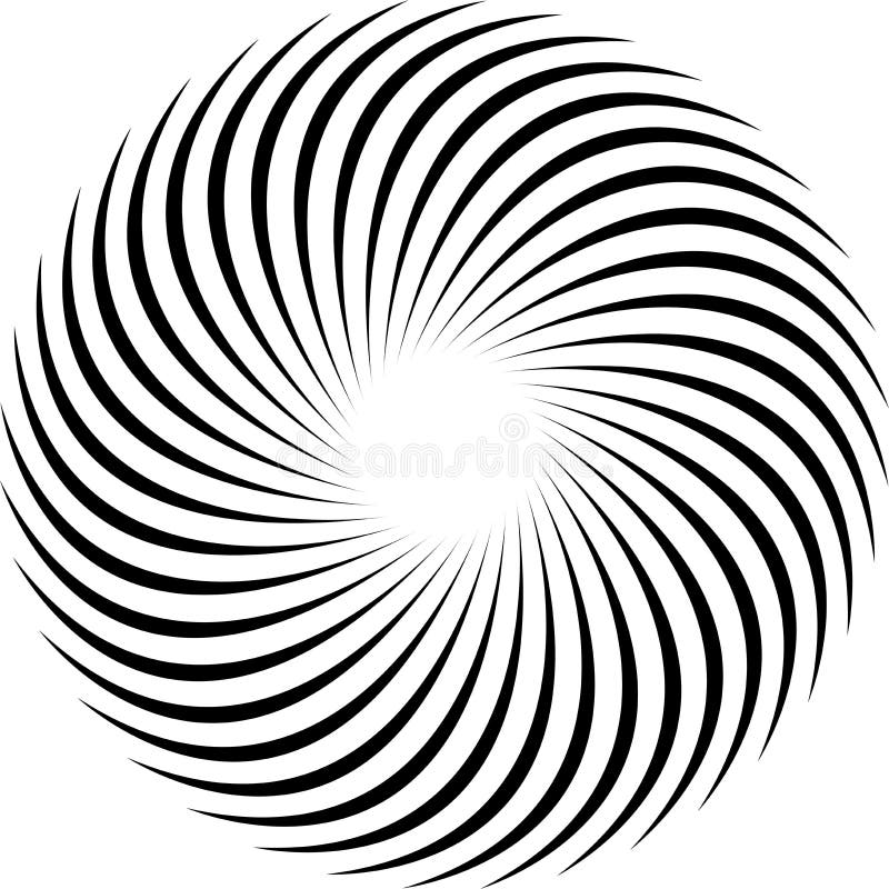 Abstract Black Spiral Element Stock Vector - Illustration of element ...