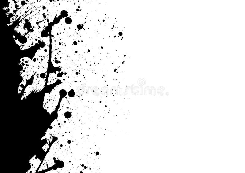 Abstract Black Color Splatter.illustration Stock Vector - Illustration ...