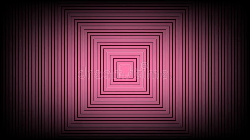 Abstract Black Square Effect Lines Pattern on Pink Background Stock ...