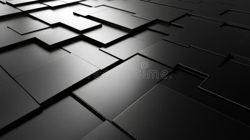 Abstract Black Square Pattern Background Design Stock Illustration ...