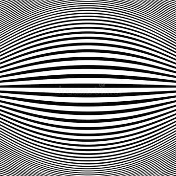 Abstract Black Stripe Line Op Art Fish Eye Background Stock Vector ...