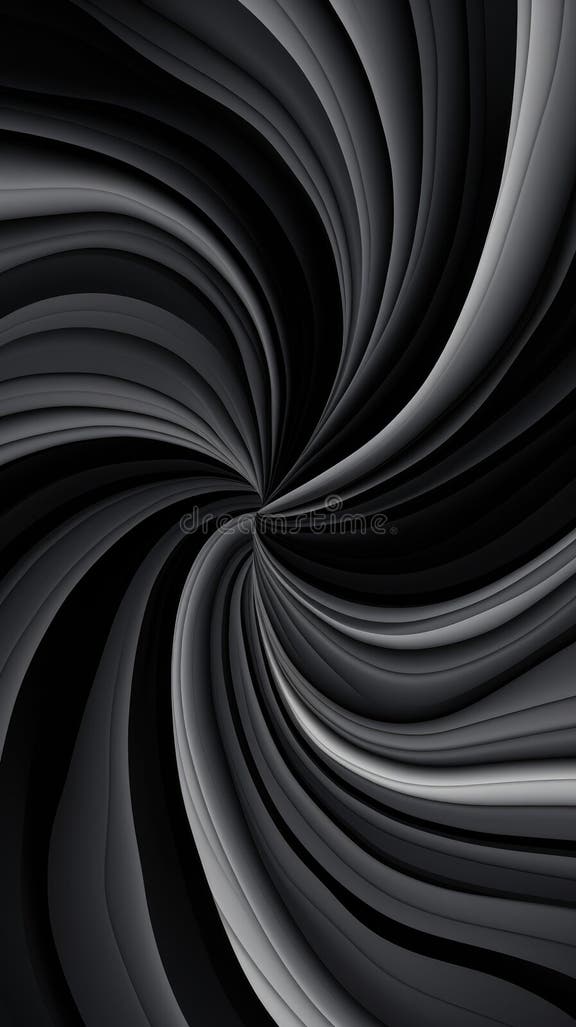 Abstract Black Swirling Twist. an Abstract Twist of Black Layers ...