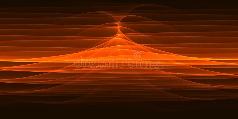 Abstract Black Technology Background with Shades of Orange Glowing ...