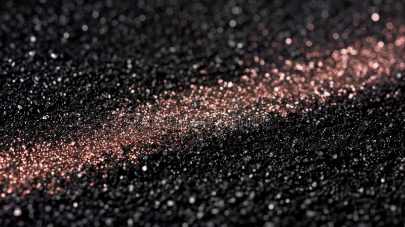 Abstract Black Texture with Glittering Copper Highlights - Background ...