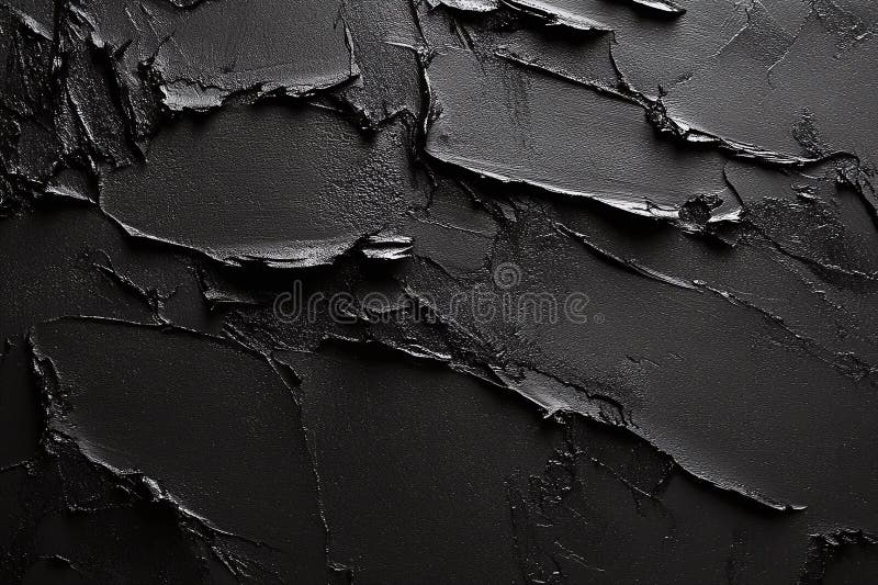 Abstract Black Textured Surface with Rough Cracked Paint Layers ...
