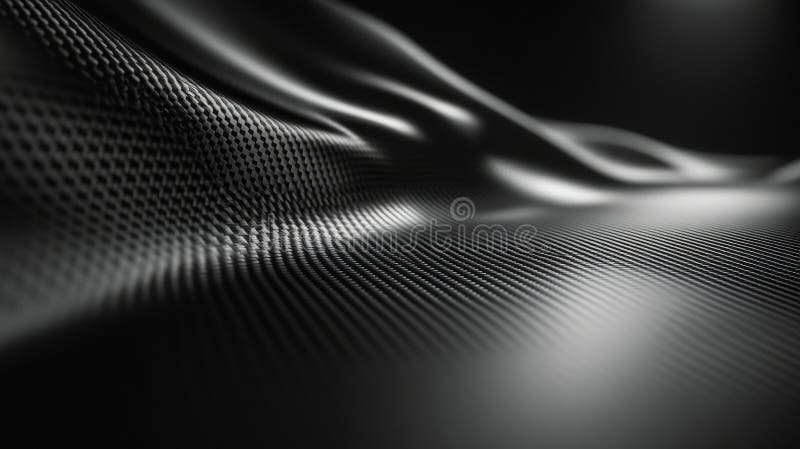 Abstract Black Textured Surface Wave Design Stock Illustration ...