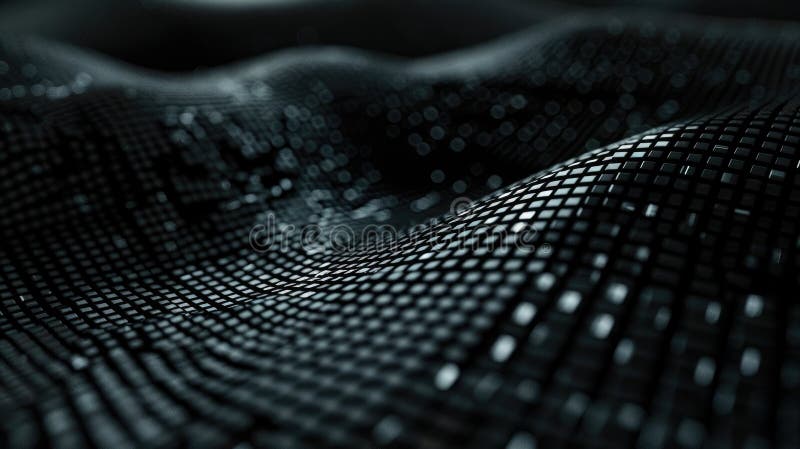 Abstract Black Tiled Surface with Reflective Property. Geometric ...