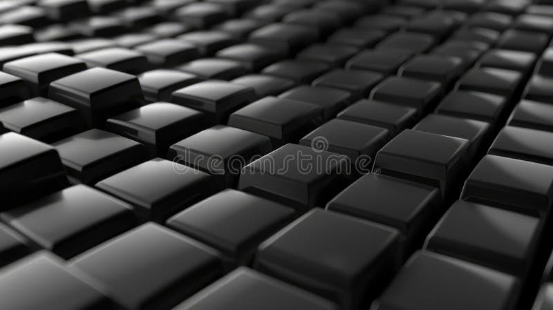 Abstract Black Tiled Surface with Reflective Property. Geometric ...