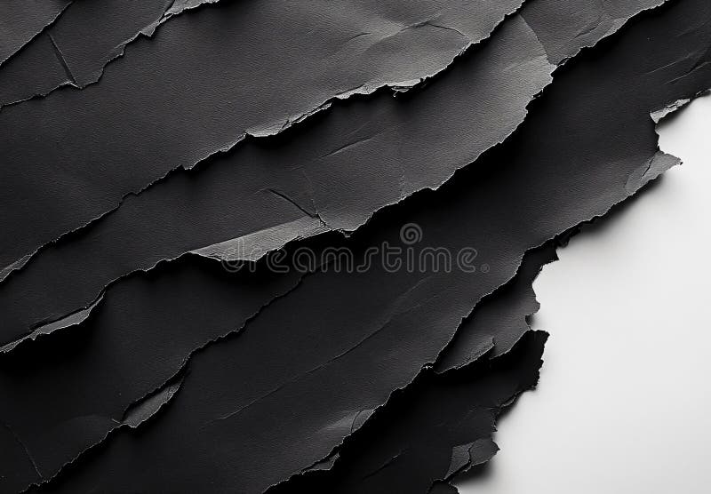 Abstract Black Torn Paper Texture Background High Quality Image Stock ...