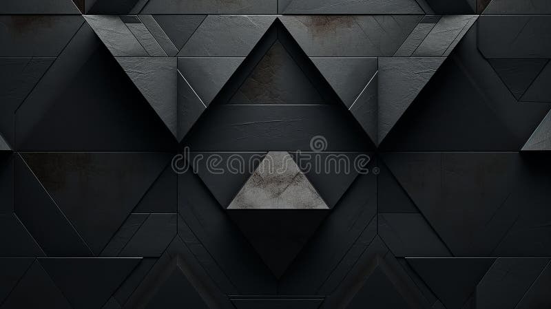 Abstract Black Triangle Background, Grunge Texture. Generative AI Stock ...