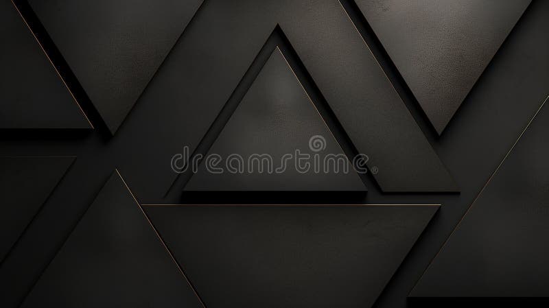 Abstract Black Triangle Background, Grunge Texture. Generative AI Stock ...
