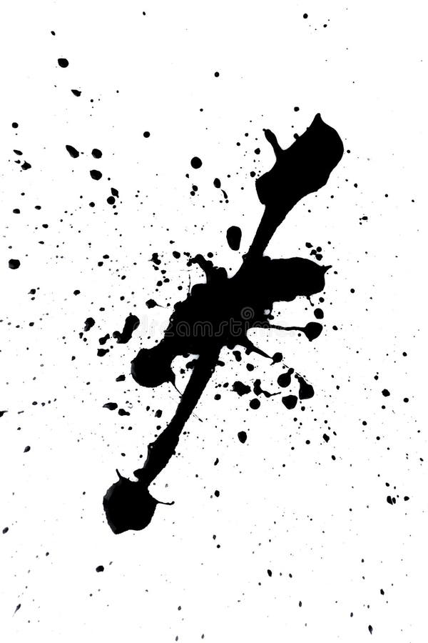 Abstract Black Watercolor Paint Splash Background. Black Watercolor ...