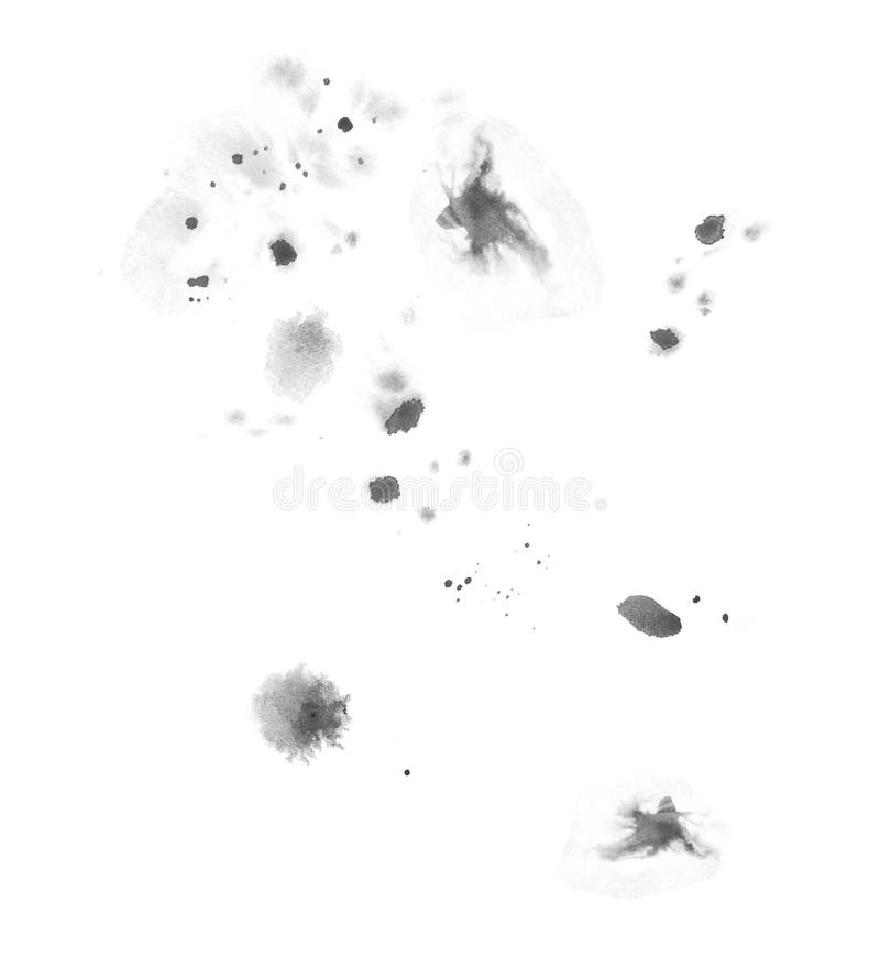 Abstract Black Watercolor Paint Splash Background. Black Watercolor ...