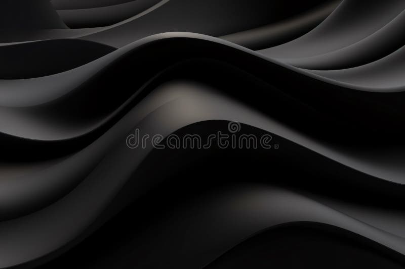 Abstract Black Wave Background Stock Illustration - Illustration of ...