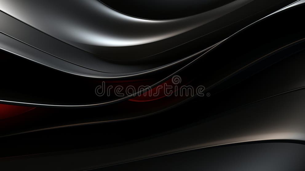 Abstract Black Wave Pattern Texture Background with Elegant Flowing ...