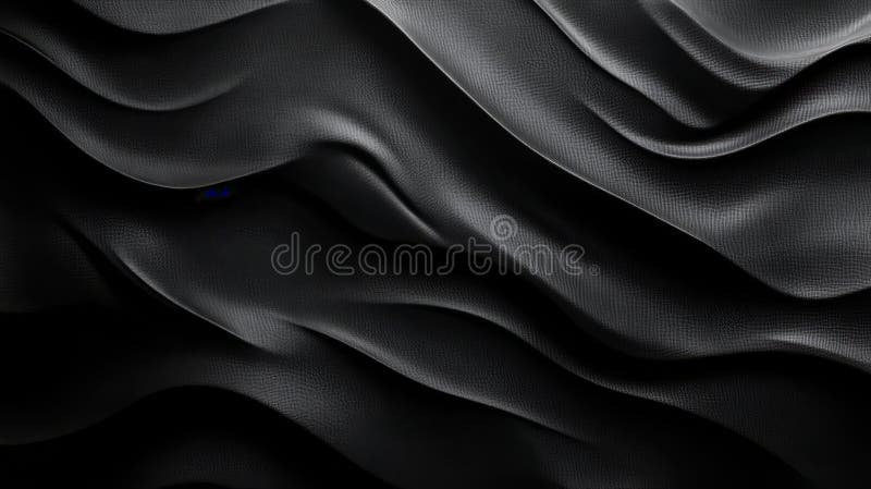 Abstract Black Wave Pattern Texture in Dark Lighting Stock Photo ...