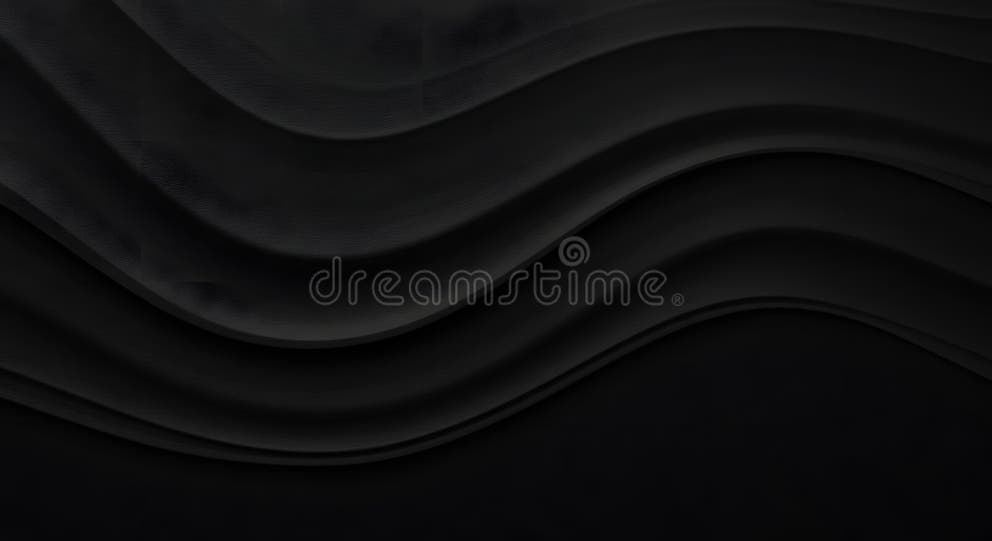 Abstract Black Wave Patterns Create a Smooth and Modern Background ...