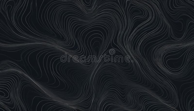 Abstract Black Wavy Lines Background Stock Photo - Image of curves ...