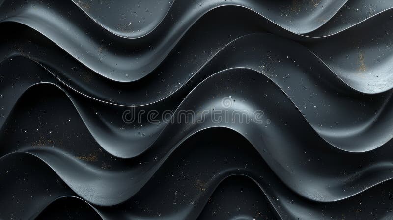 Abstract Black Wavy Pattern Background, Representing Modern Design and ...