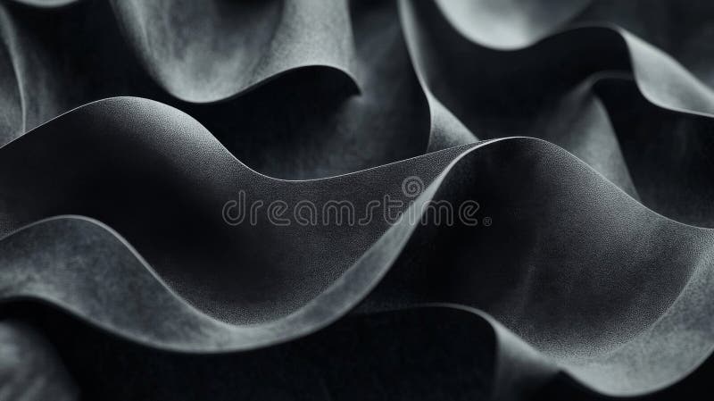 Abstract Black Wavy Texture Stock Illustration - Illustration of ...