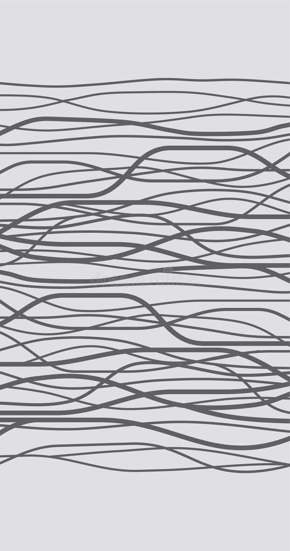 Abstract Black Wavy or Wave Lines and Curves Pattern Cdr X6 Stock ...