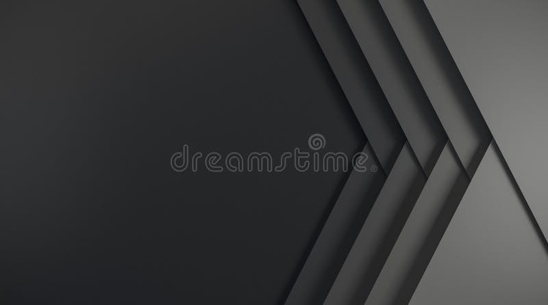 Abstract black web banner stock illustration. Illustration of blank ...