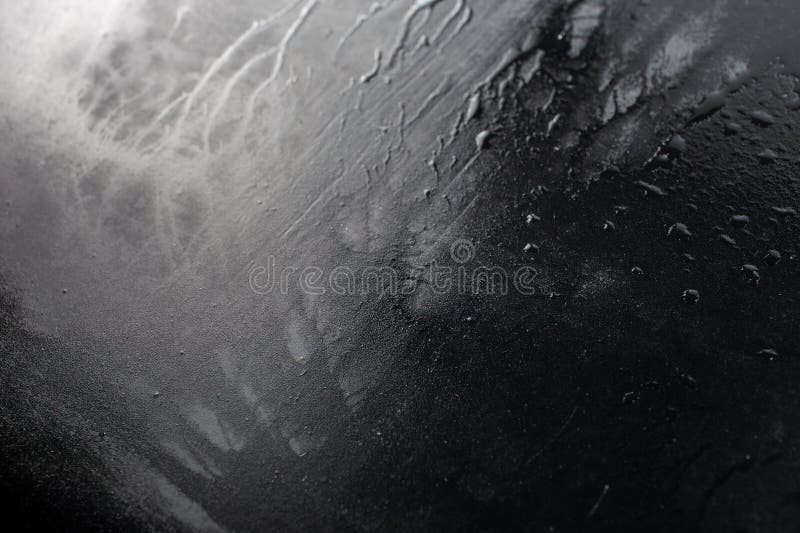 Abstract Black Wet Surface Closeup Background Stock Photo - Image of ...