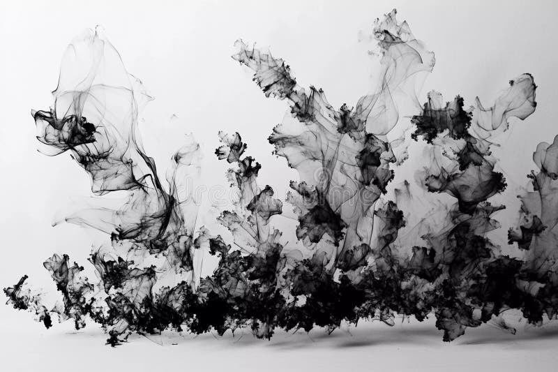 Abstract Black and White Art Formation Displayed on a Gallery Wall in a ...