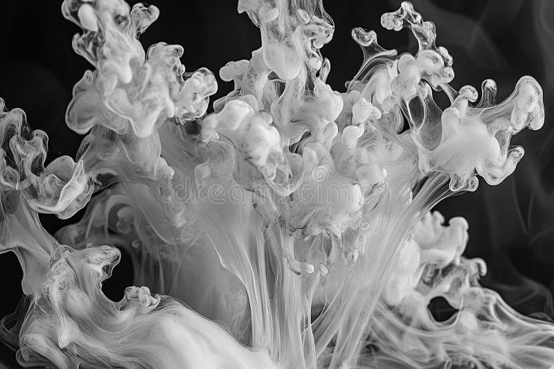 Abstract Black and White Art Formation Displayed on a Gallery Wall in a ...