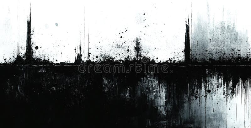 Abstract Black and White Art Piece Showcasing Contrast and Texture in a ...