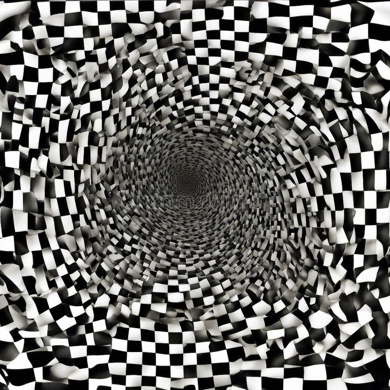 A Black Spiral Marble Texture Pattern with a Square Spiral Shape and a ...