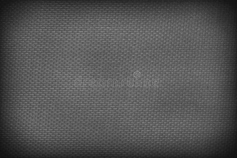 Black and White Background: Close Up of Woven Canvas Texture with ...