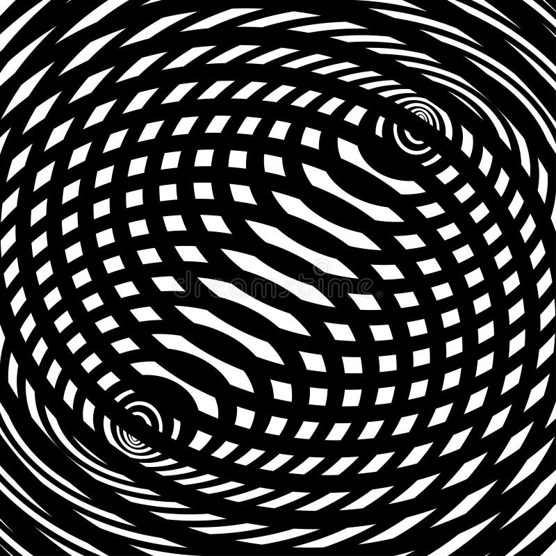 Twisted Dynamic Background. Optical Illusion Stock Vector ...