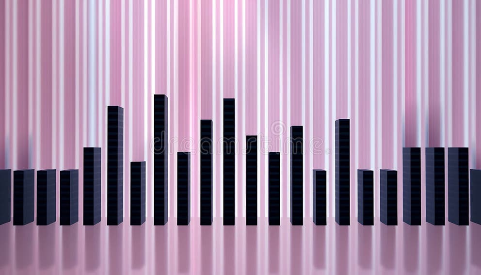 Abstract Black and White Bar Graph Design, Modern Data Visualization ...
